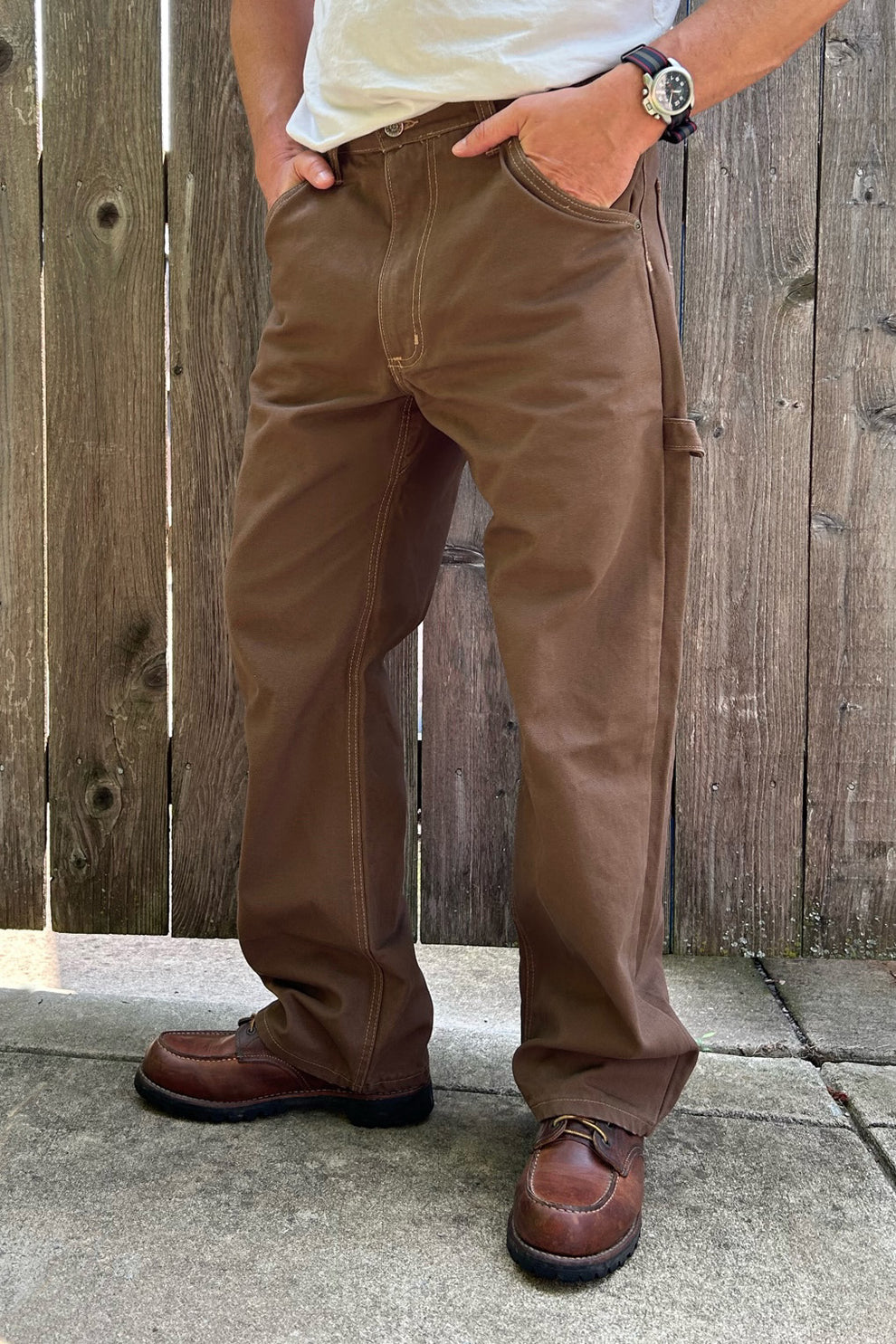 Canvas Carpenter Pant - Timber Brown – Diamond Gusset