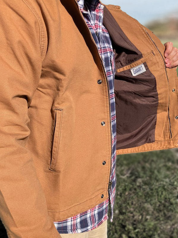 Men's Canvas Work Jacket | Gusset Brand – Diamond Gusset